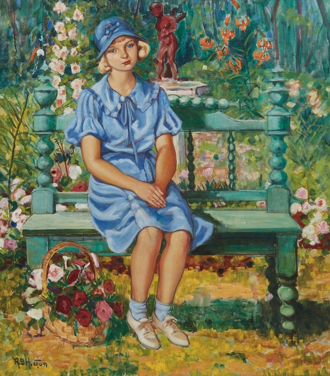 Randolph Stanley Hewton | Portrait of Miss Audrey Cook | MutualArt