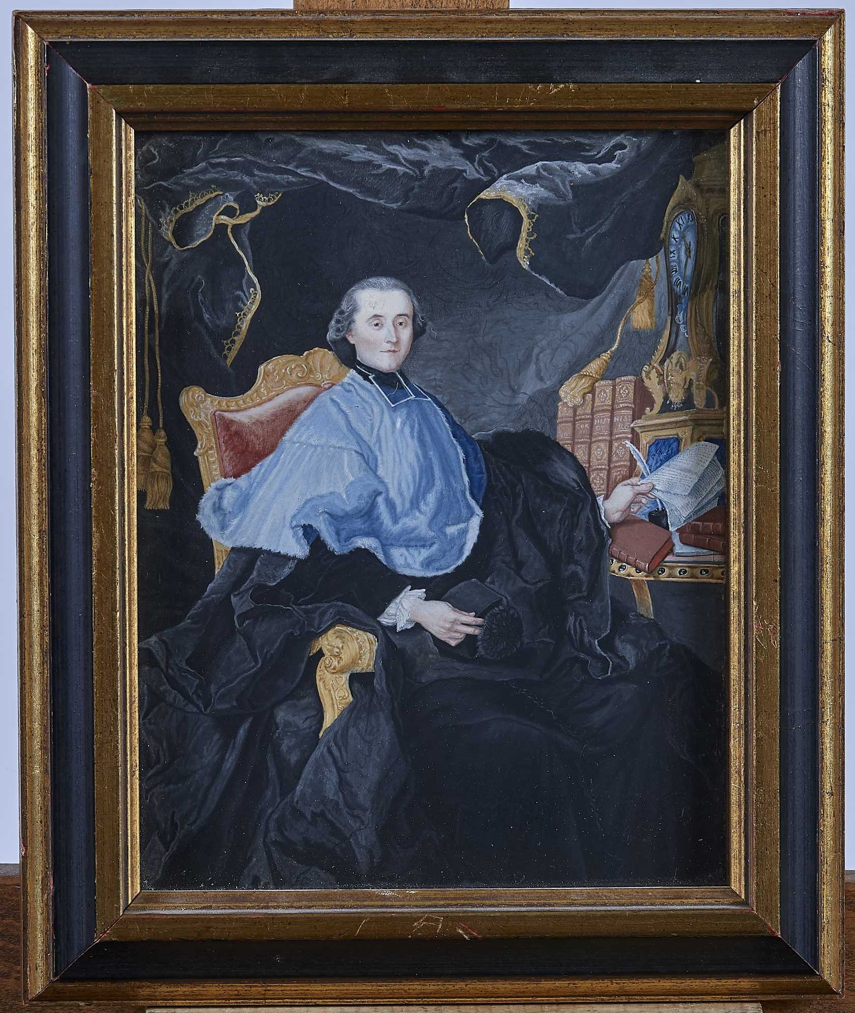 French School, 18th Century | Portrait présumé du Cardinal de Rohan ...