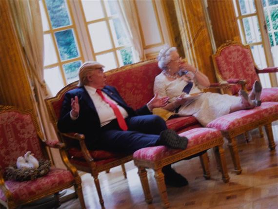 Alison Jackson | Trump and Queen have Cucumber Sandwiches, 2018 | MutualArt