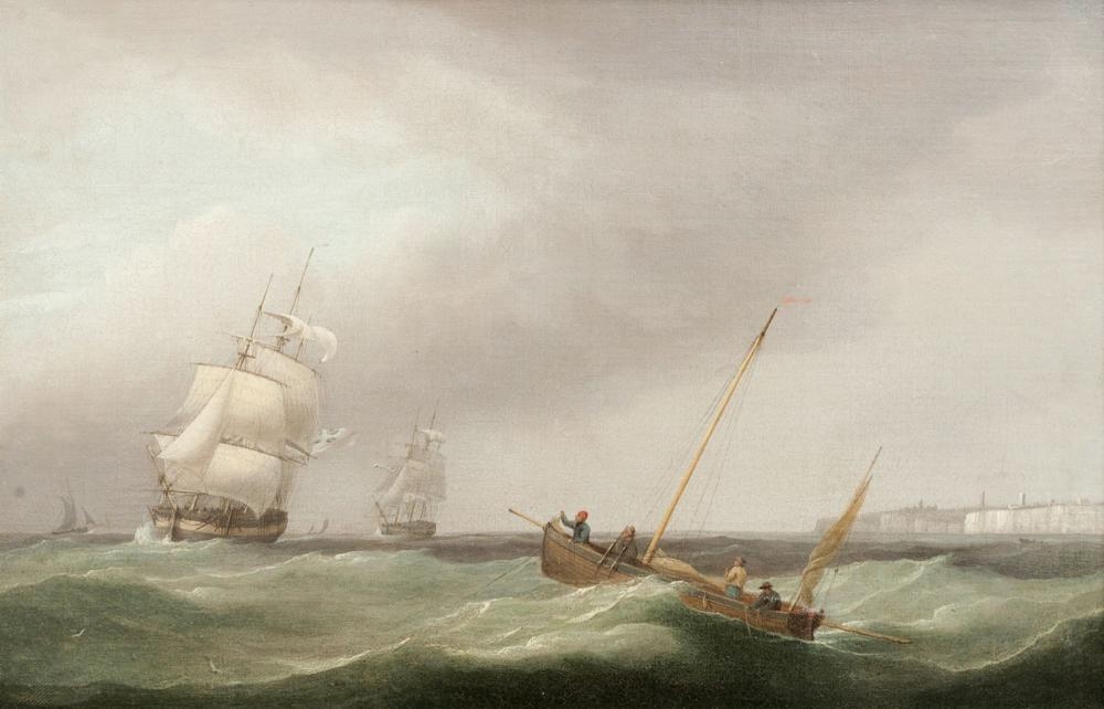 Thomas Whitcombe | Off Dover (1796) | MutualArt