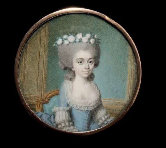 Louis Sené | Portrait de jeune femme assise de trois-quarts vers la ...