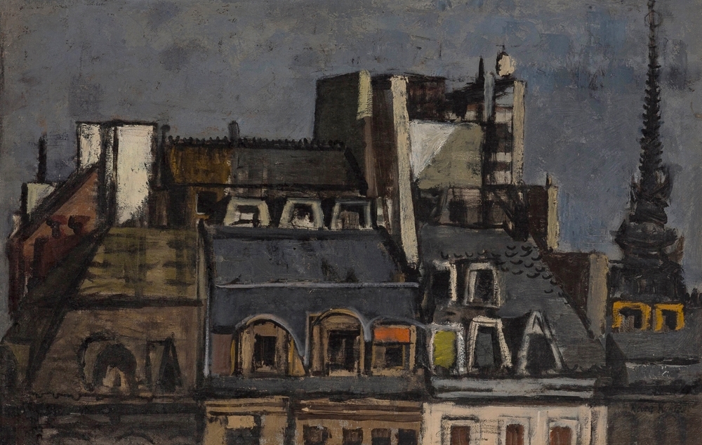Roger Kuntz | Cityscape (Circa 1951) | MutualArt