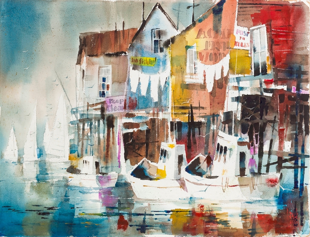 Jack Laycox | Mast and Wharf Nostalgia | MutualArt