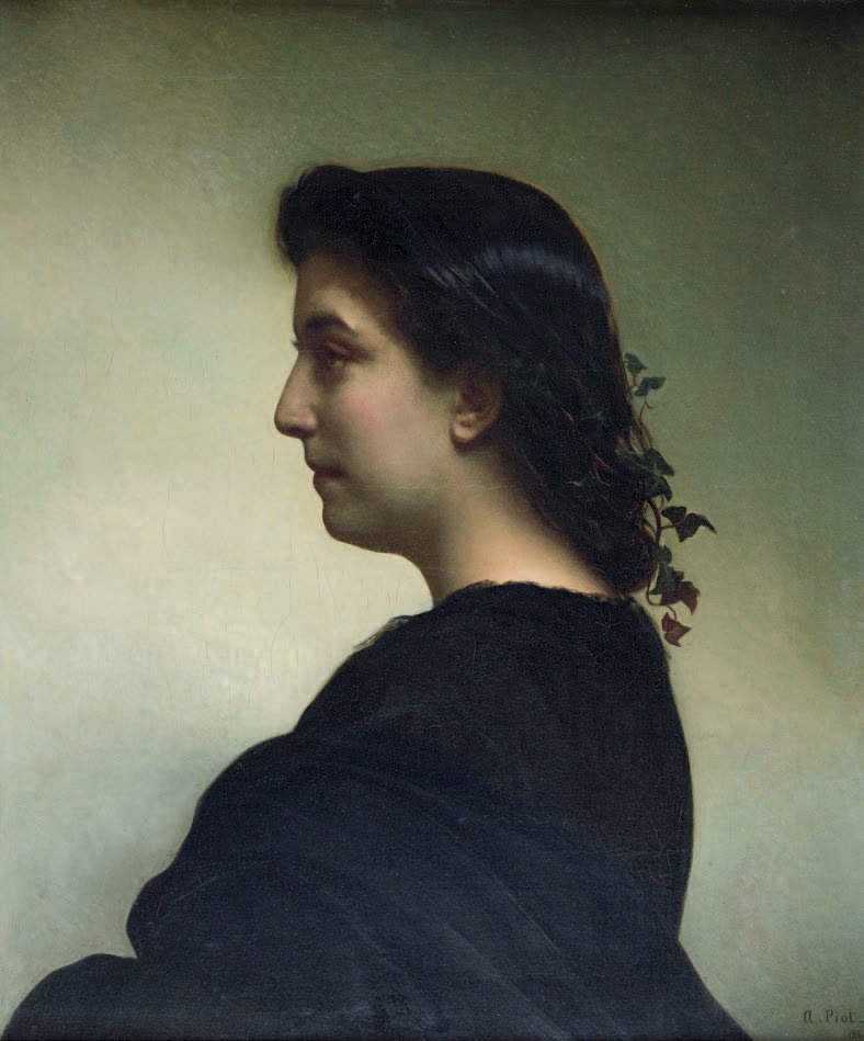Étienne Adolphe Piot | Portrait de Mademoiselle G. R... (1863) | MutualArt