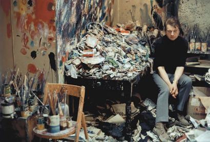 Jacques Saraben | Francis Bacon dans son atelier de Reece Mews, Londres ...