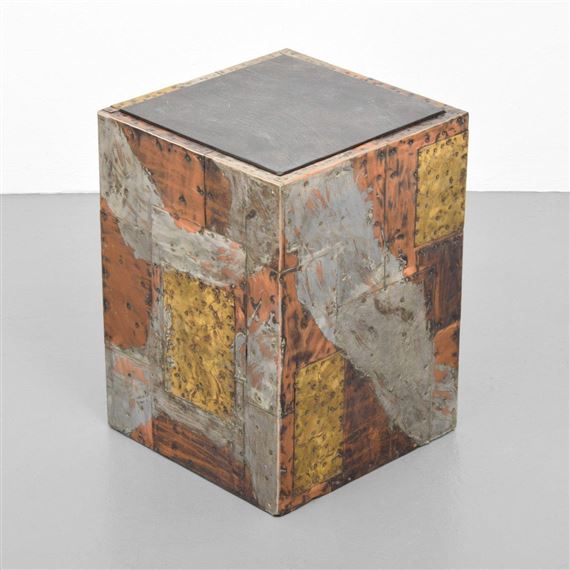 Paul Evans | PATCHWORK CUBE SIDE TABLE | MutualArt