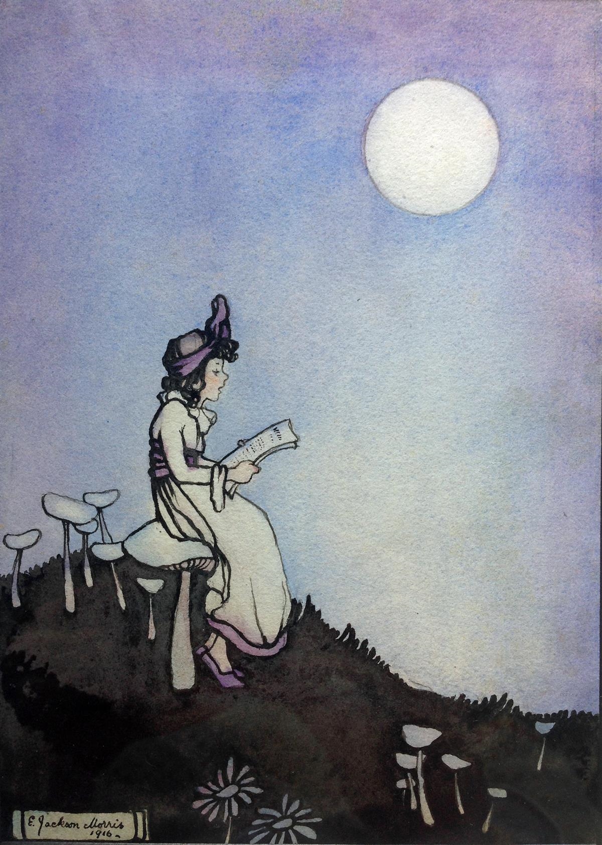 Ethel Jackson Morris | Chasing a Rabbit (1921) | MutualArt