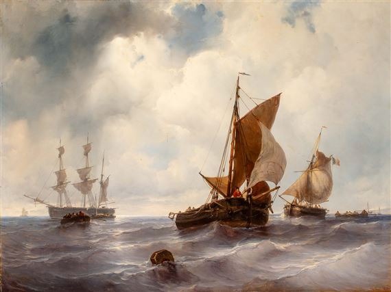 Johan Hendrik Louis Meijer | Ships at sea | MutualArt