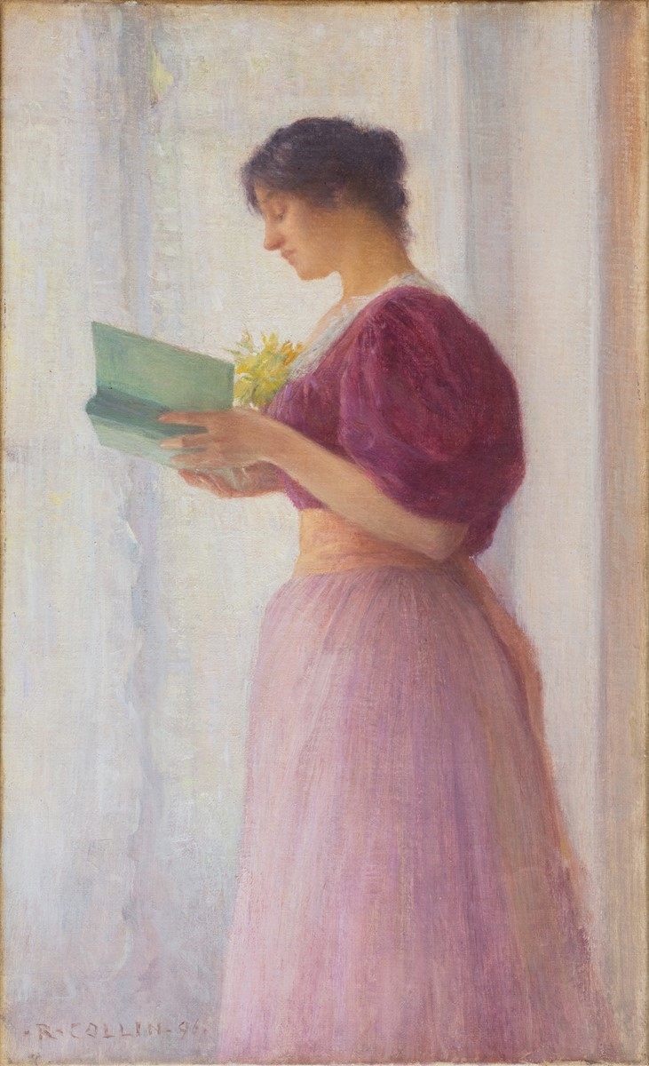Louis-Joseph-Raphaël Collin | The Reading (1896) | MutualArt