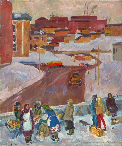 Viktor Efimovich Popkov | On the Platform (1972) | MutualArt