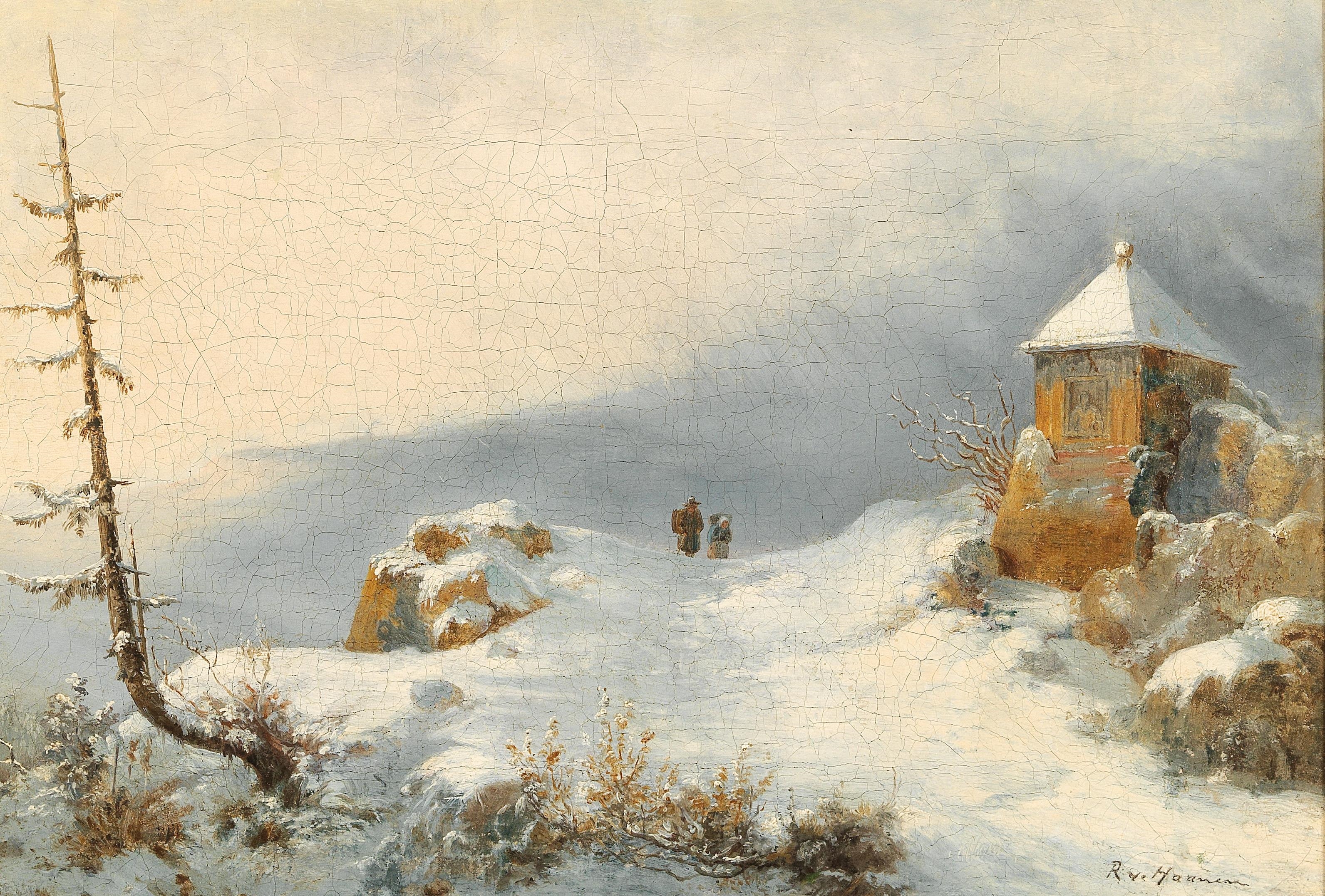 Remigius Adrianus Van Haanen | Winter Landscape | MutualArt