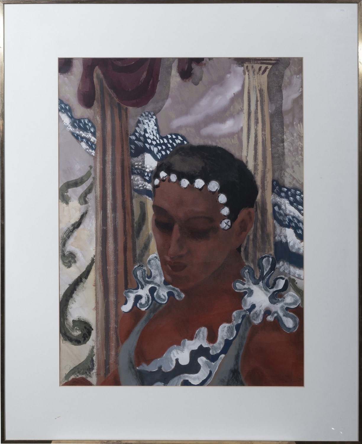 Loudon Sainthill | Portrait of a costumed youth (1939) | MutualArt