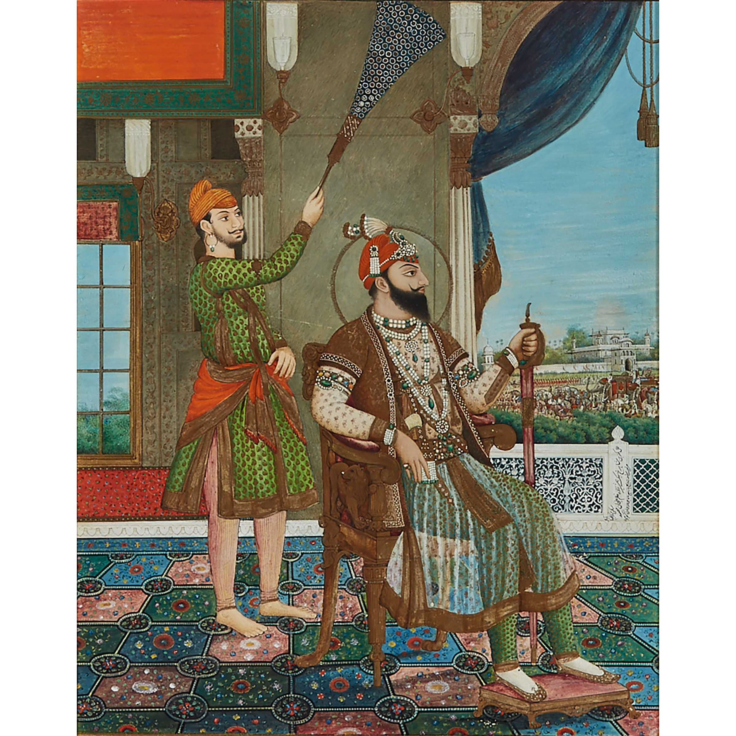 Indian School, 19th Century | Portrait of Nader Shah (1813) | MutualArt