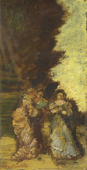 Adolphe Joseph Thomas Monticelli | Courtship | MutualArt