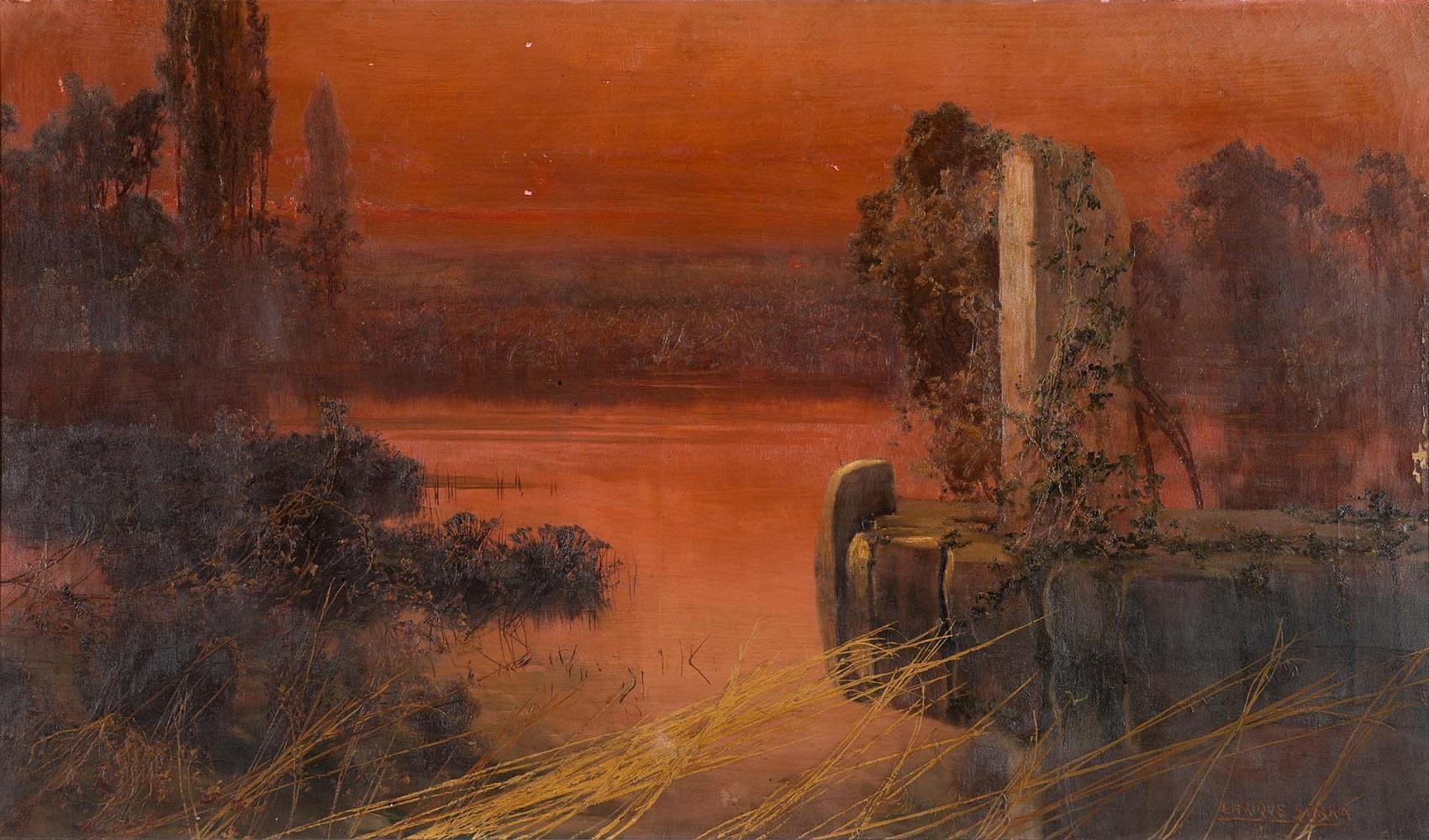 Enrique Serra y Auque | Palude romana al tramonto | MutualArt