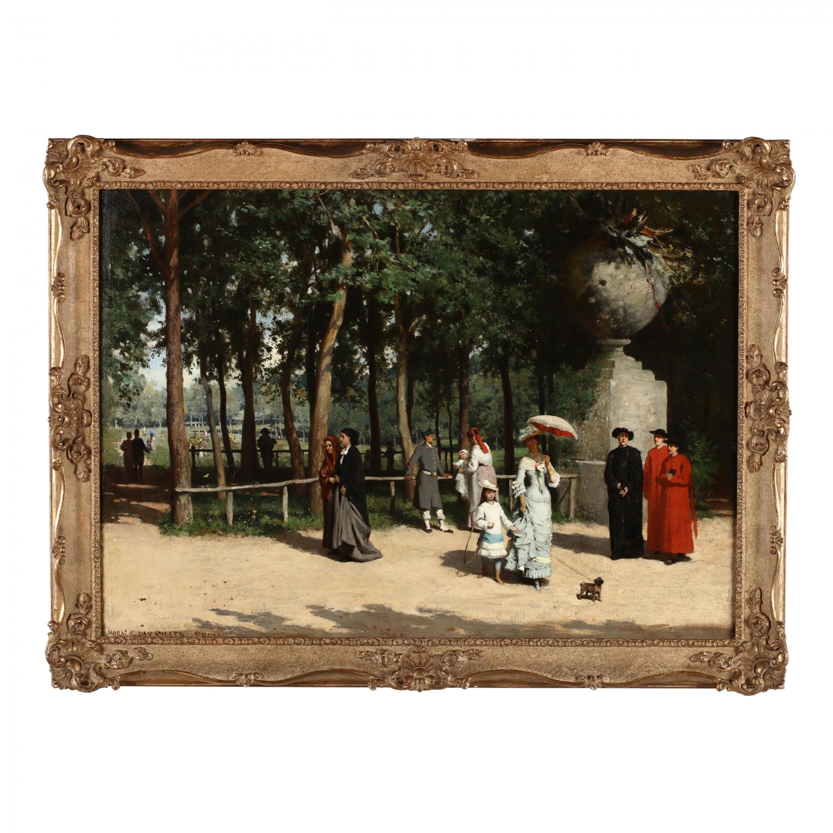 Horace van Ruith | Promenading in Rome | MutualArt