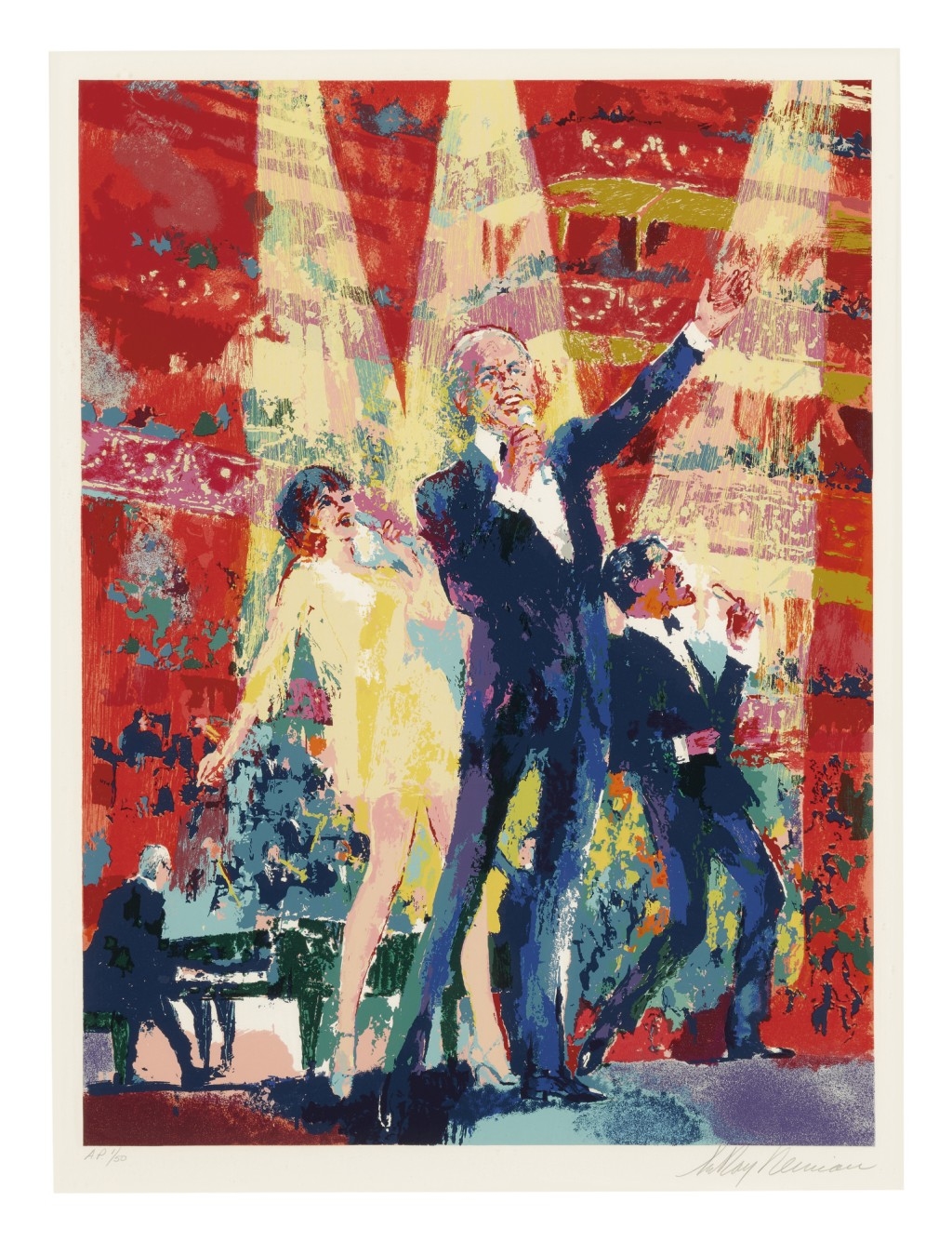 LeRoy Neiman | FRANK, LIZA AND SAMMY AT ROYAL ALBERT HALL (1990 ...