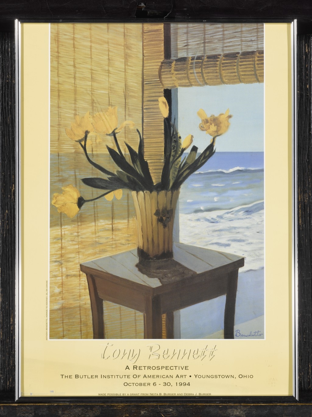 Tony Bennett | 2 Posters: HOMAGE TO HOCKNEY, AND SOUTH OF FRANCE 1985 ...