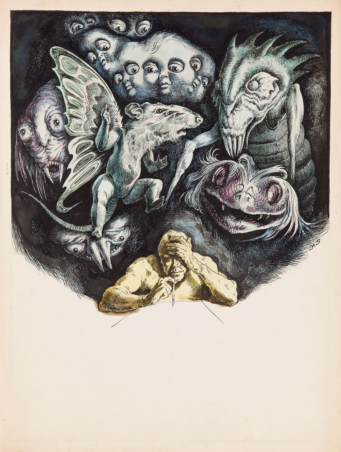 Jerzy Skarżyński | Pi - Pitecantropus erectus - cover and sketch (1982 ...