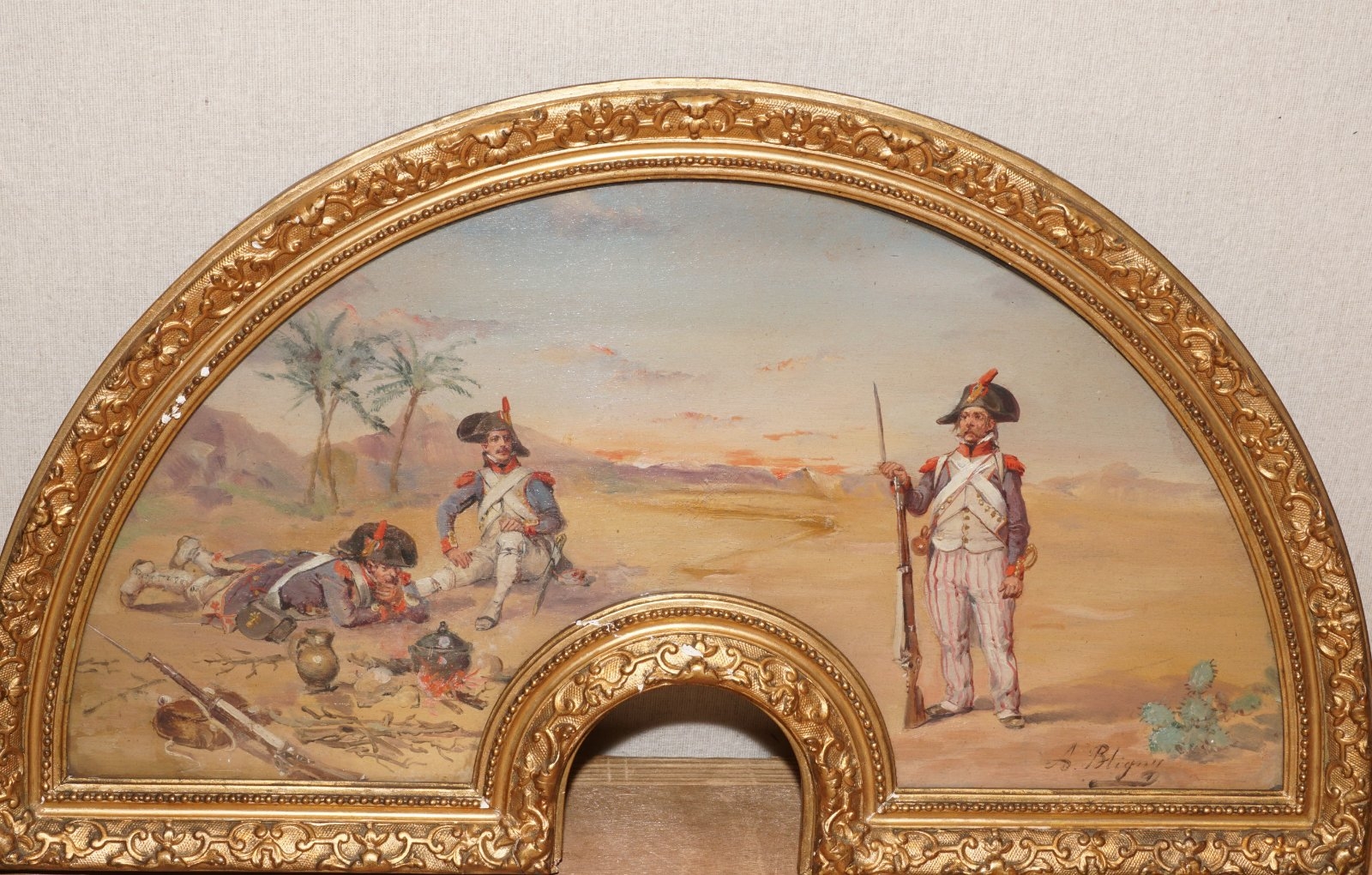 Albert Bligny | Bivouac pendant la campagne d'Égypte (soldats d ...