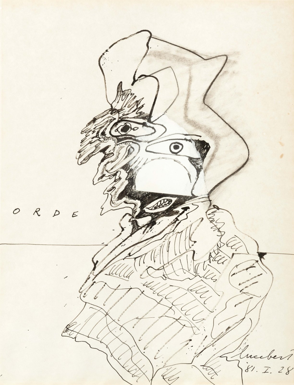 Lucebert | happy (1986 - 1987) | MutualArt