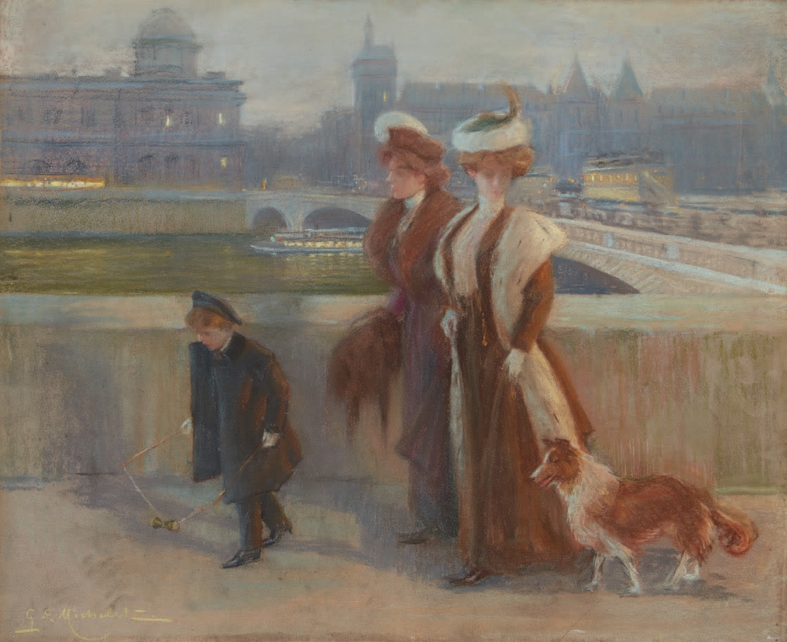 Georges C. Michelet | Jeune joueur de diabolo sur les quais | MutualArt