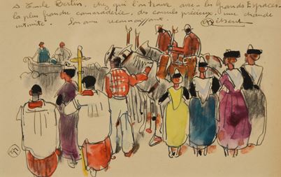 Mathurin Méheut | Procession aux Saintes Marie de la Mer | MutualArt