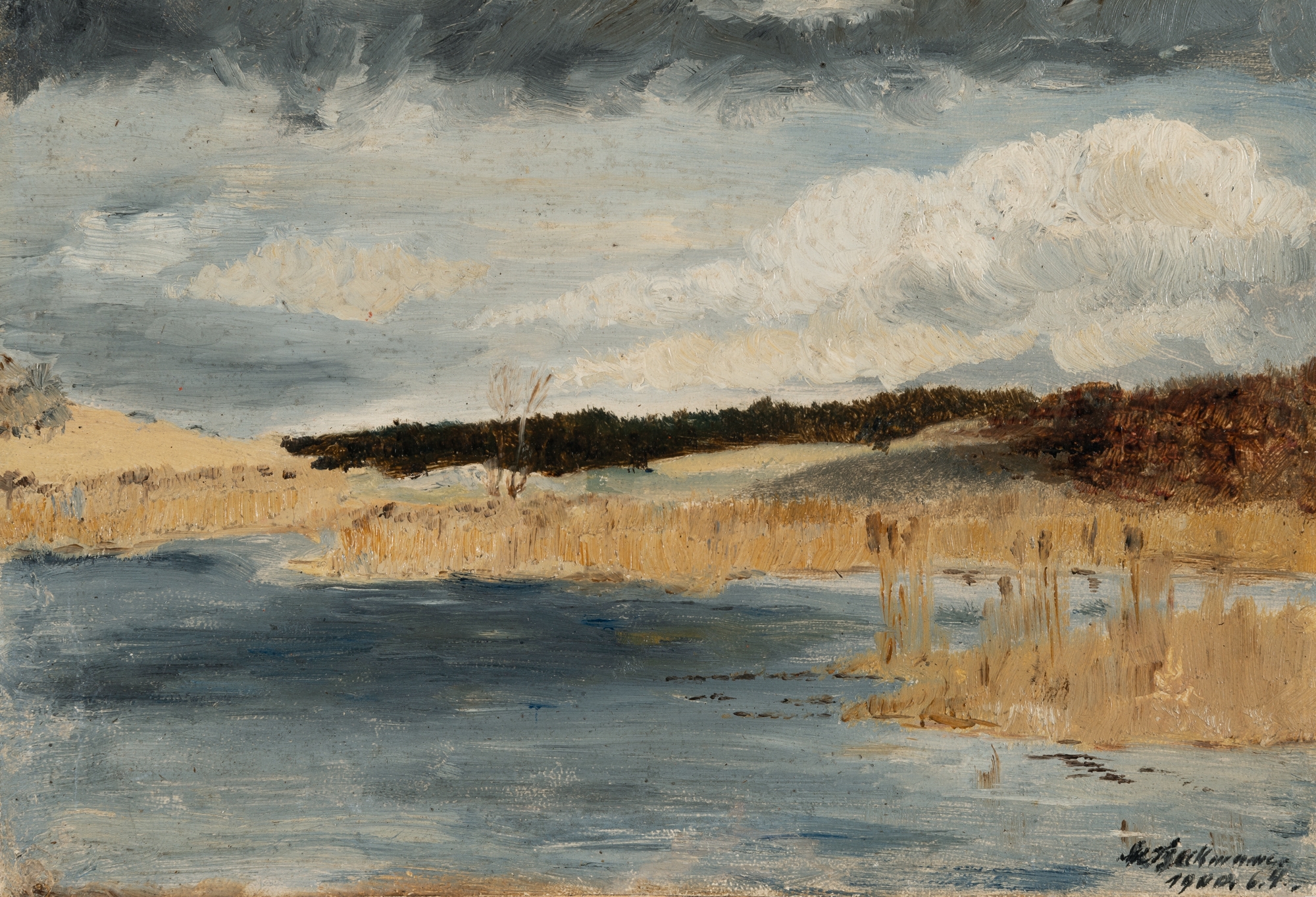 Max Beckmann | Landscape with sea (1900) | MutualArt