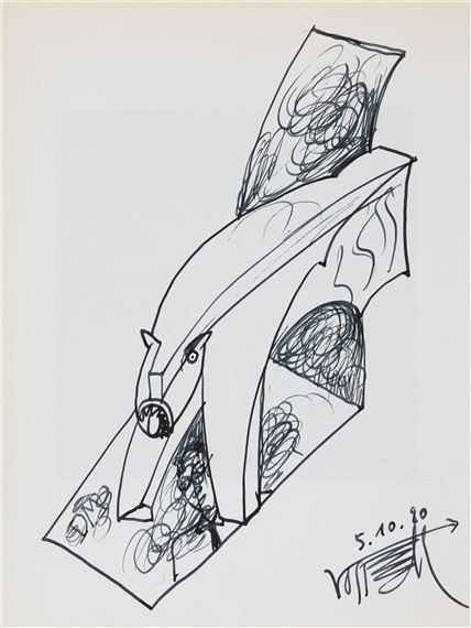 Wolf Vostell | Untitled (1986) | MutualArt