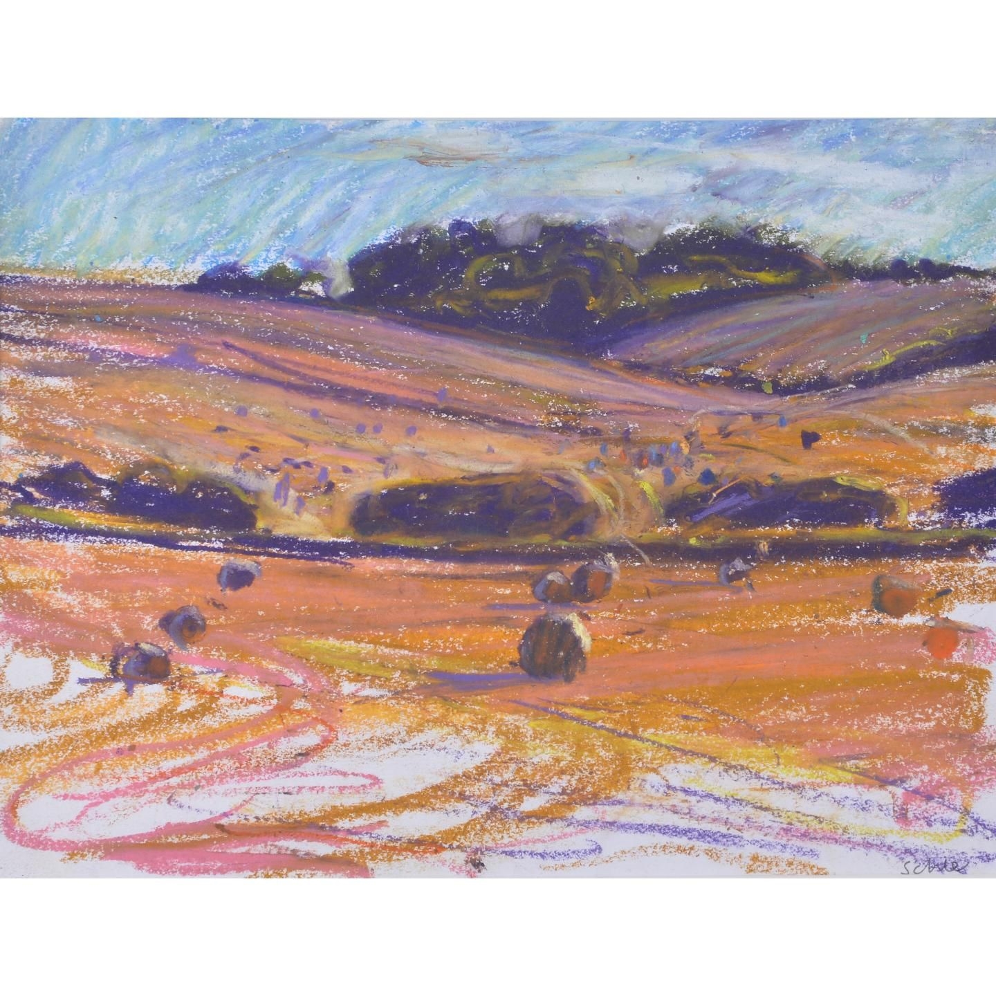 Nick Schlee | Straw Bales at East Ilsley | MutualArt