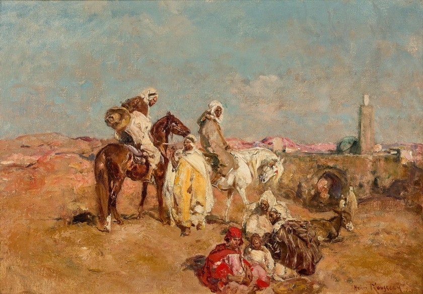 Henri-Émilien Rousseau | Resting at the Oasis (1926) | MutualArt