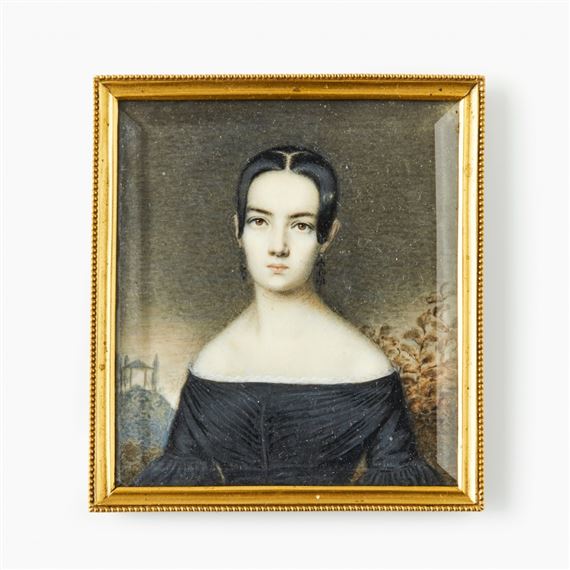 Russian School | Miniature portrait of Baroness Ekaterina Karlovna von ...