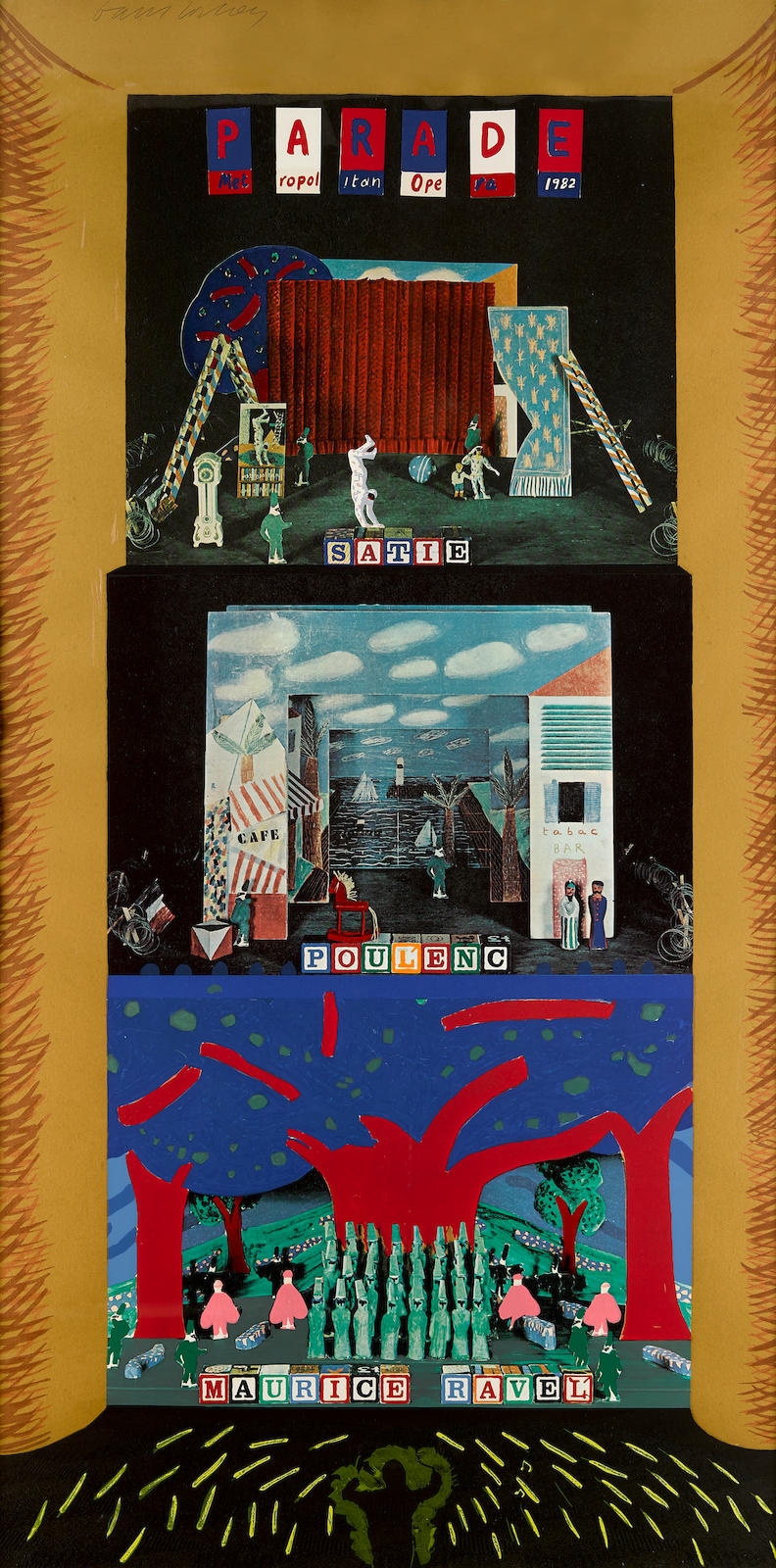 David Hockney | A French Triple Bill Poster (B. 109) (1982) | MutualArt