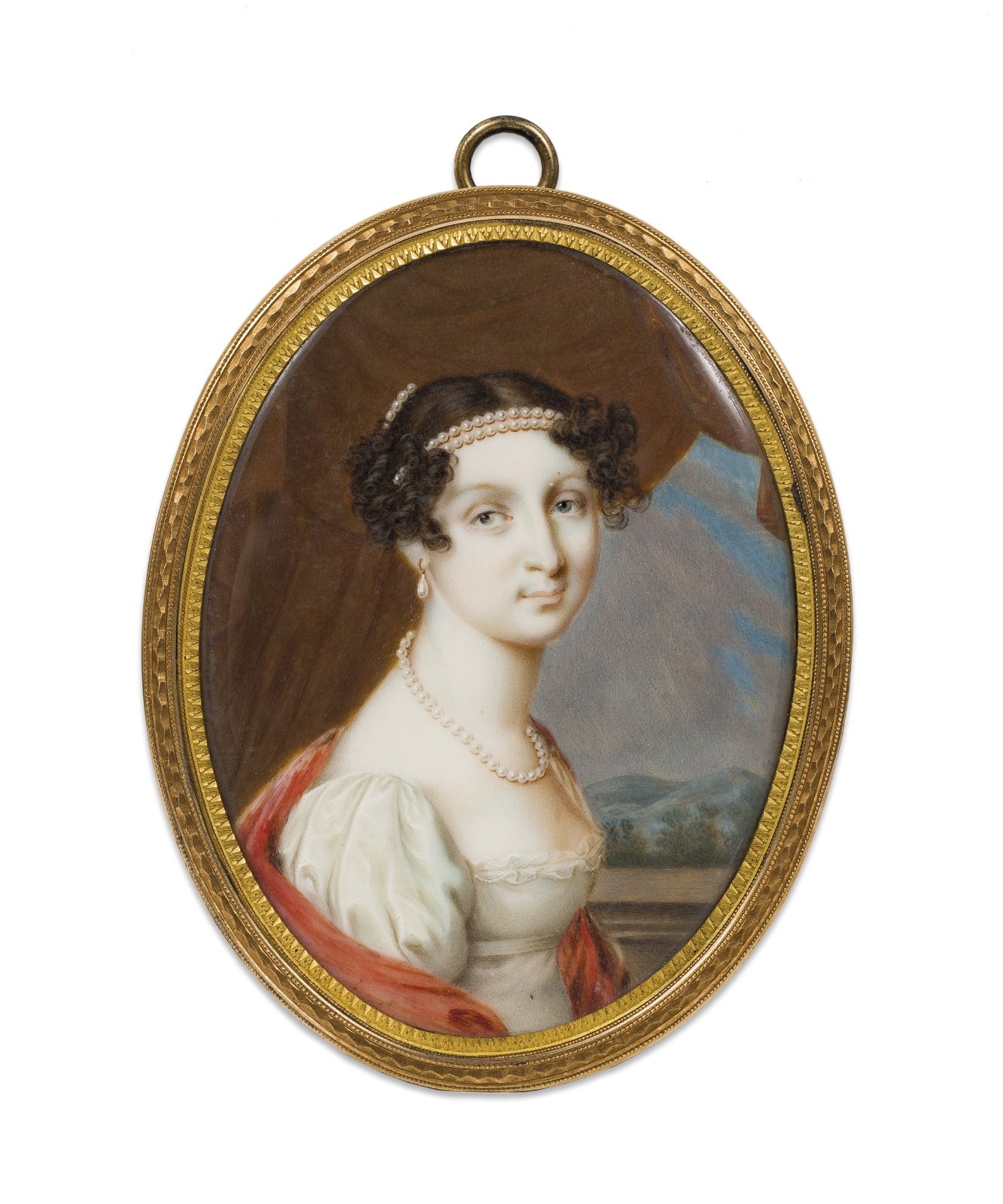 Jean-henri Benner | Portrait-miniature de la grande duchesse Anna ...