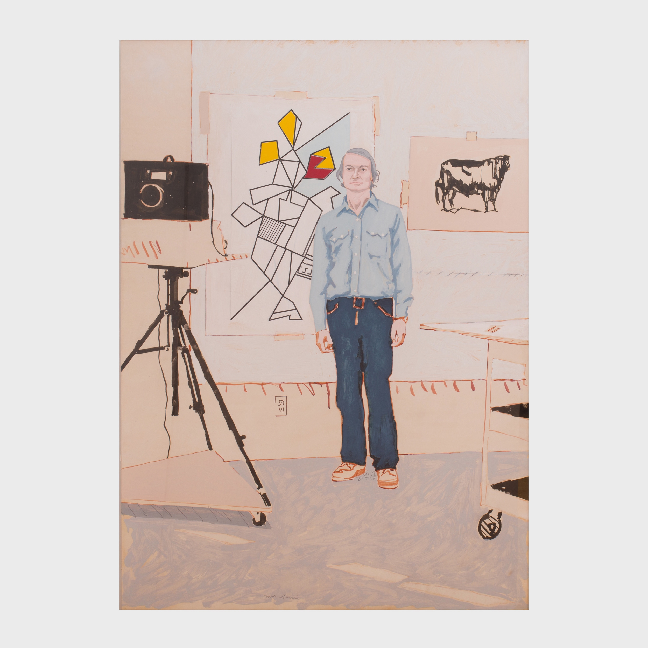 John MacWhinnie‏ | Portrait of Roy Lichtenstein | MutualArt