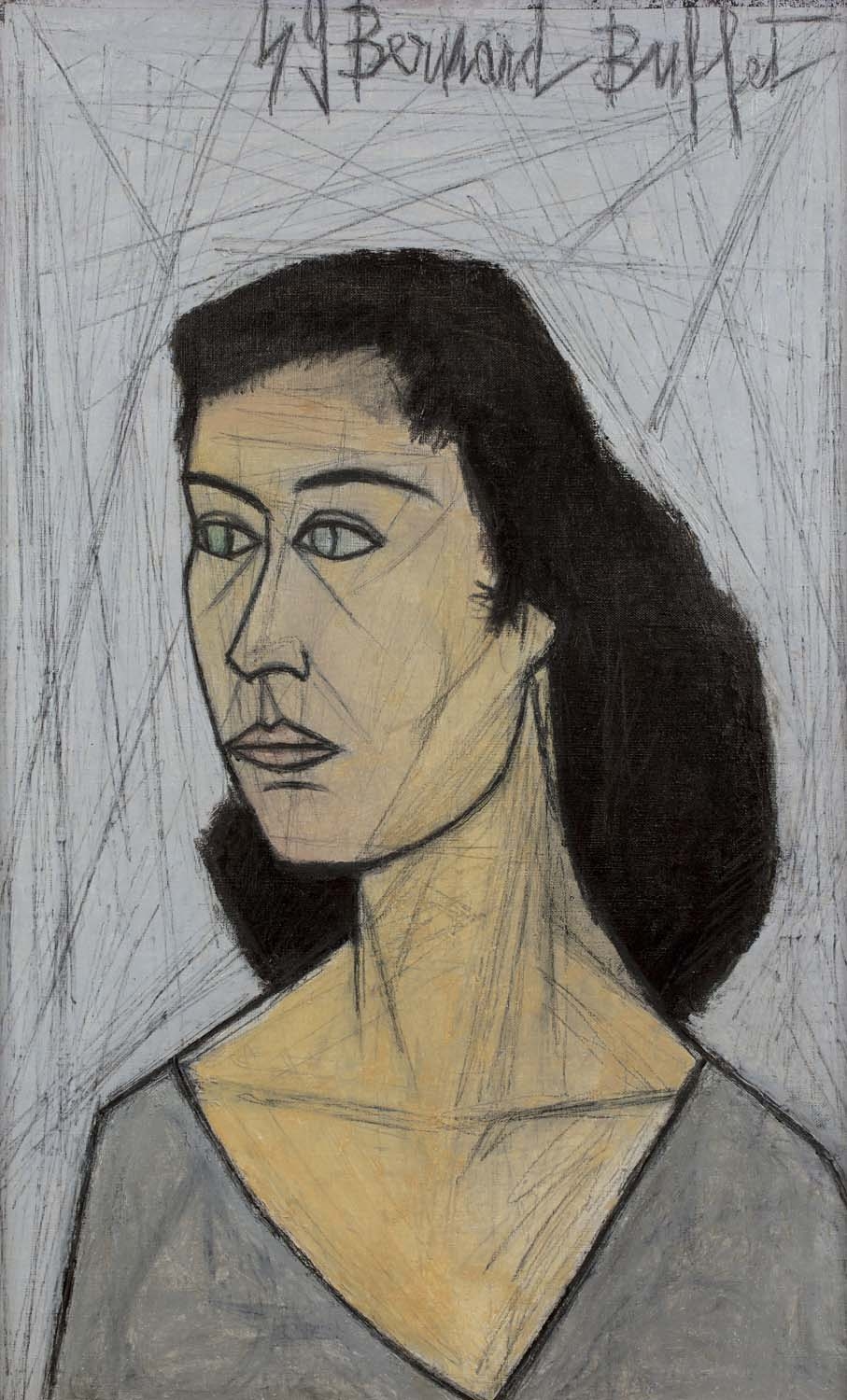 Bernard Buffet | PORTRAIT DE JEAN NEGULESCO (1949) | MutualArt