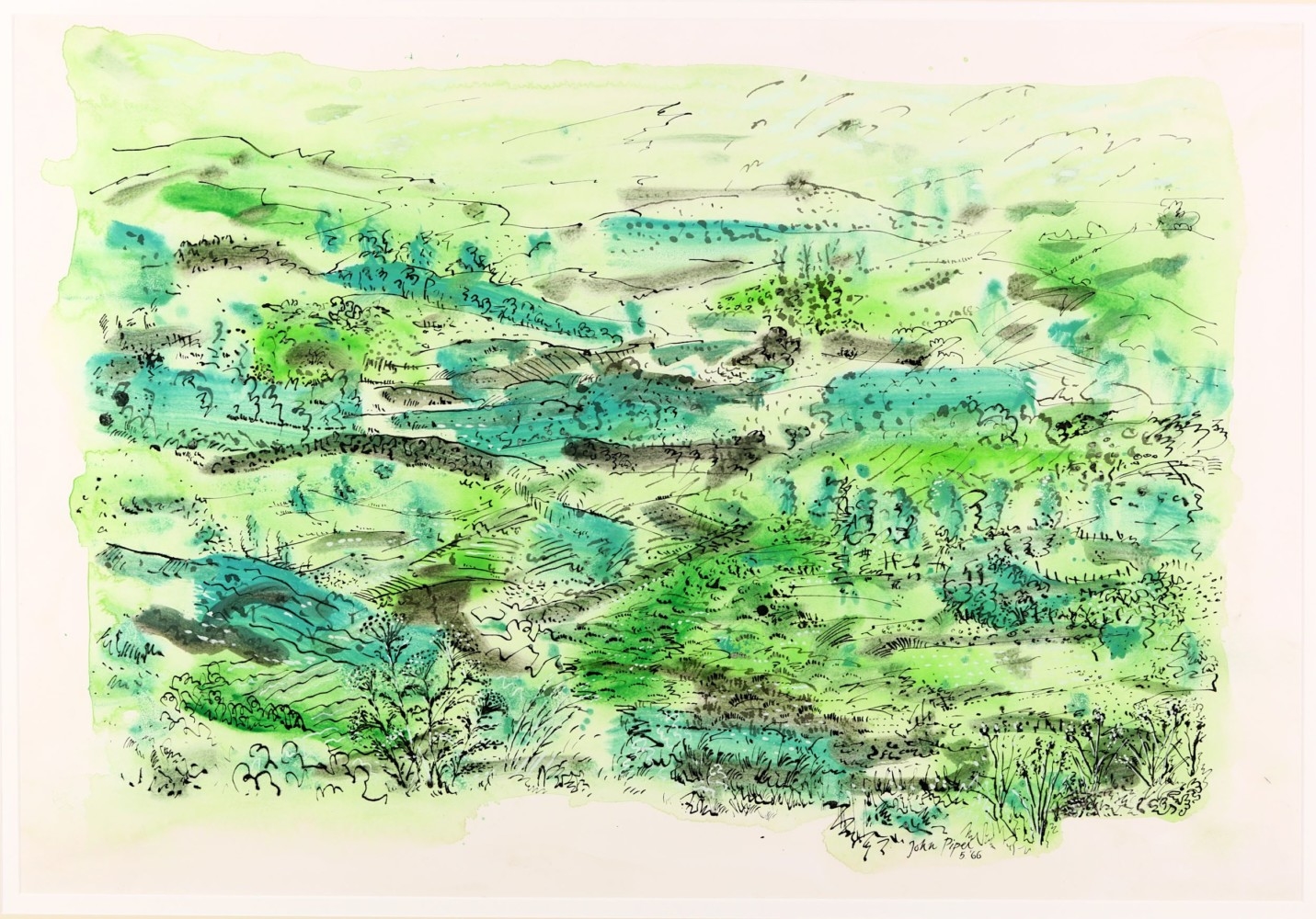 John Piper Abstract Landscape 1966 MutualArt