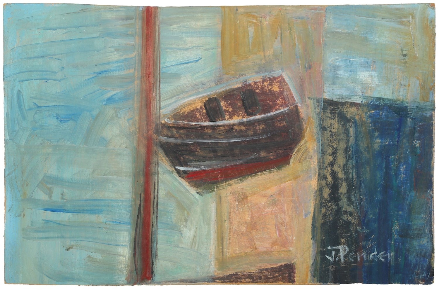 Jack Pender | Waiting punt (1958) | MutualArt