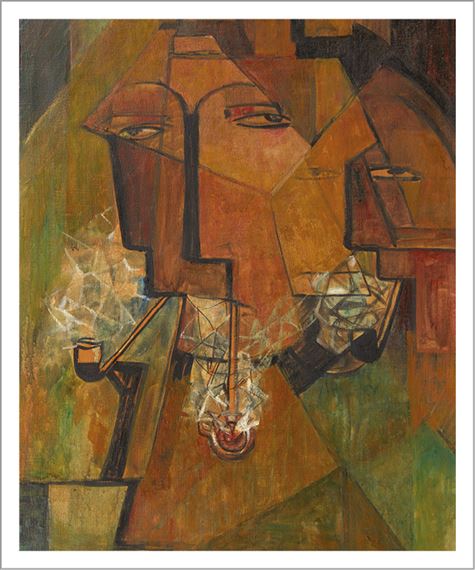 Joseph Lacasse | Les fumeurs de pipe (1914 - 1915) | MutualArt