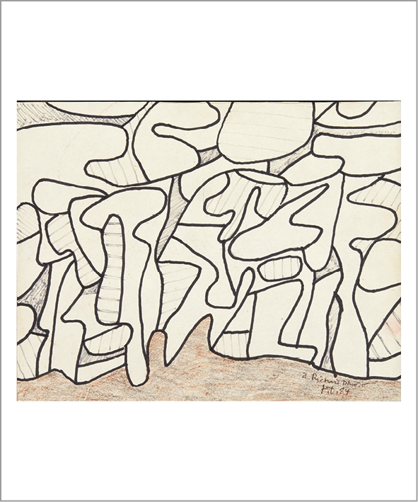 Jean Dubuffet | Intérieur de la tour aux figures (1984) | MutualArt