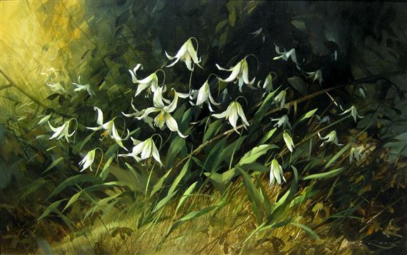 Geoffrey Allan Rock | Fawn Lillies | MutualArt