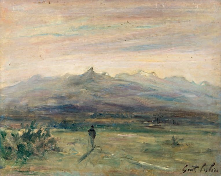 Gustave Colin | Chaine des Pyrénées entre Lourdes et Tarbes (1895 ...