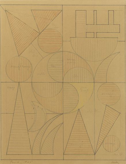 Auguste Herbin | ALPHABET PLASTIQUE - FRUIT (1945) | MutualArt