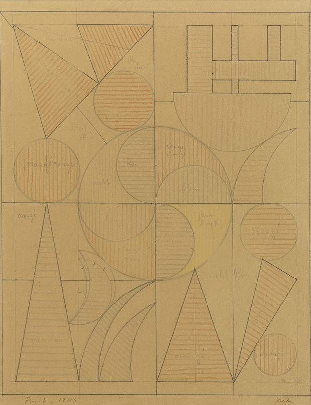 Auguste Herbin | ALPHABET PLASTIQUE - FRUIT (1945) | MutualArt