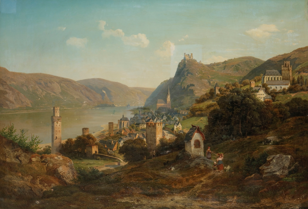 German School, 19th Century | Der Hl. Hubertus mit dem Hirsch (1854 ...