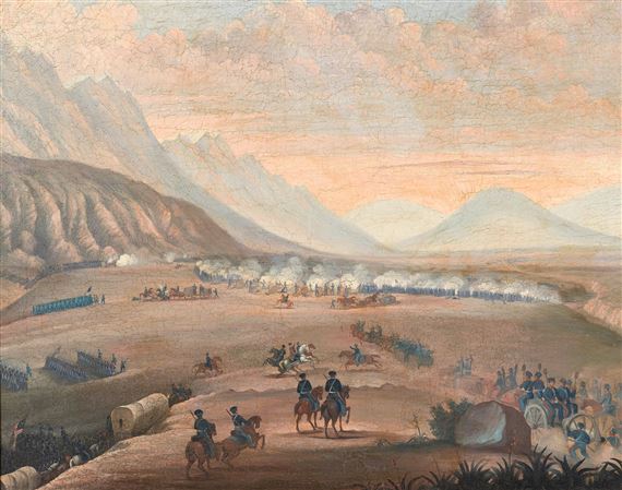 Carl Nebel | The Battle of Buena Vista, February 22nd-23rd (1847 ...