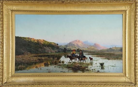 Pietro Barucci | A Landscape with Figures | MutualArt