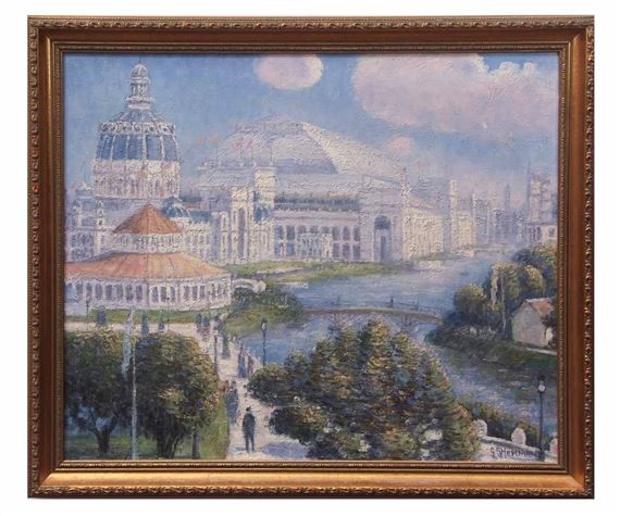 Gail Sherman Corbett | Impressionist landscape with river and palace ...
