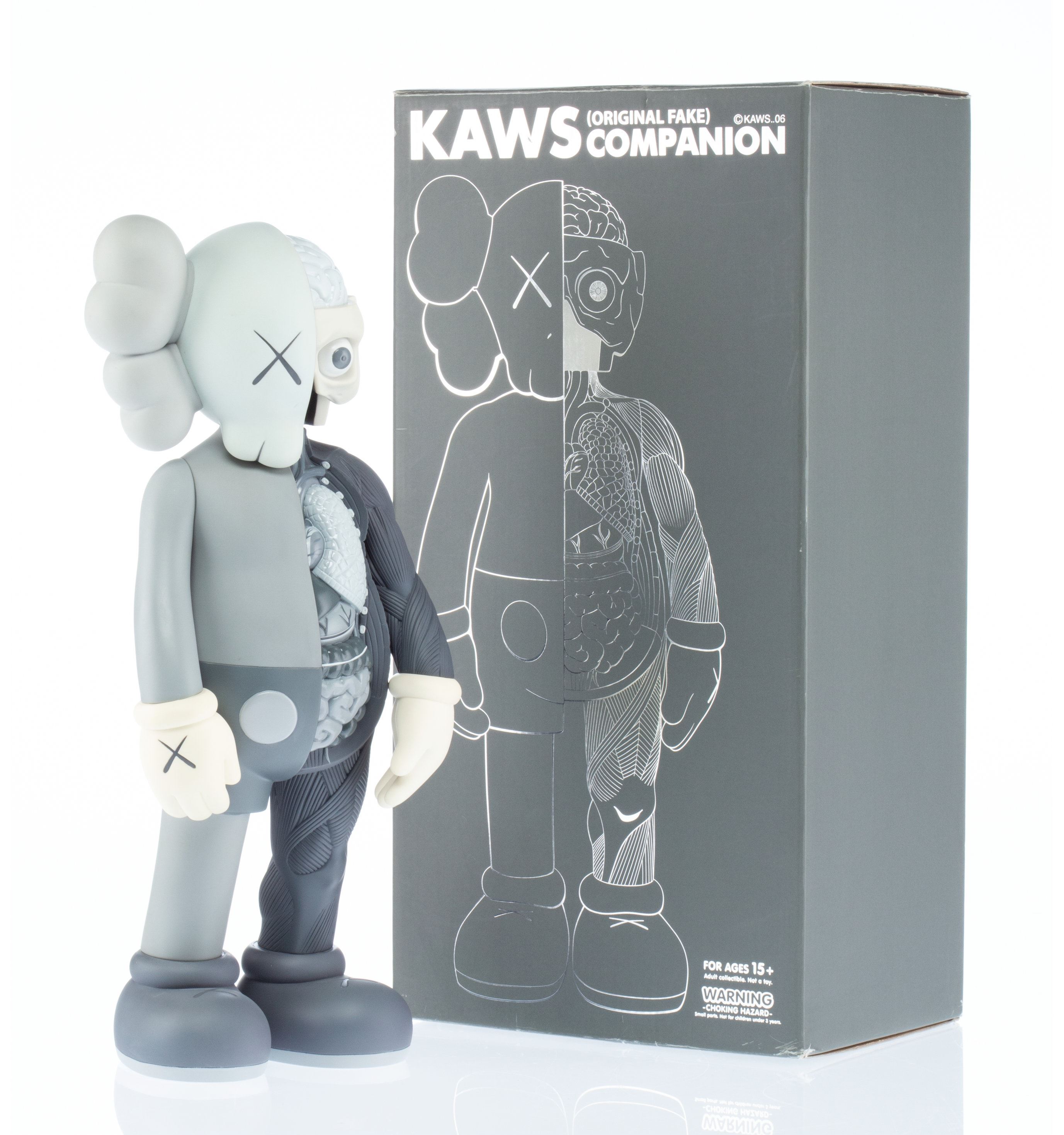 KAWS | Dissected Companion - Grey (2006) | MutualArt