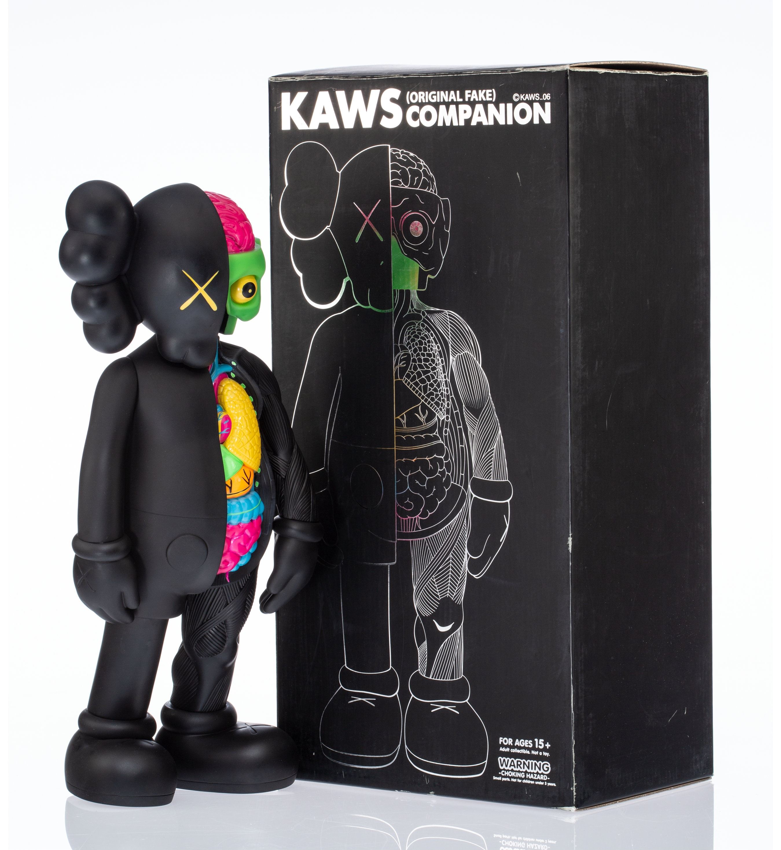 KAWS | Dissected Companion - Black (2006) | MutualArt